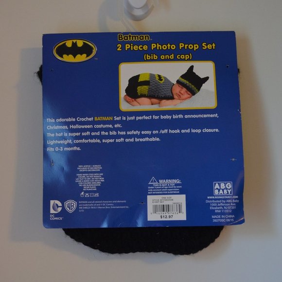 Batman | Costumes | Batman 3 Months 2 Piece Photo Prop Costume Set ...